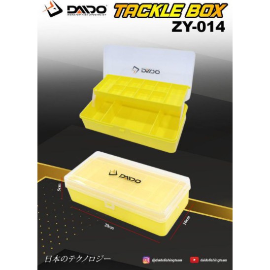Jual BOX PANCING DAIDO ZY-014 KUNING / 021 BENING BEST SELLER | Shopee ...