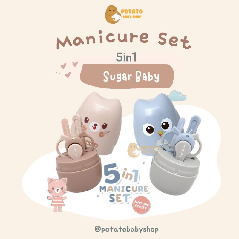 Jual Sugar Baby - 5in1 Manicure Set Nature Series / Perlengkapan ...