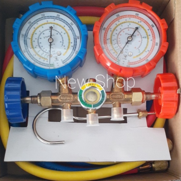 Jual Jual Pressure Gauge Manifold Double Multi R22 R134 R32 R410 R404 R407 Murah | Shopee Indonesia