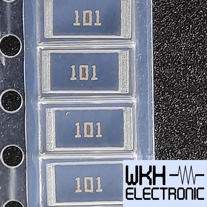 Jual Resistor 2512 SMD 101R 100 ohm accuracy 1% rshunt 101 R101 ...