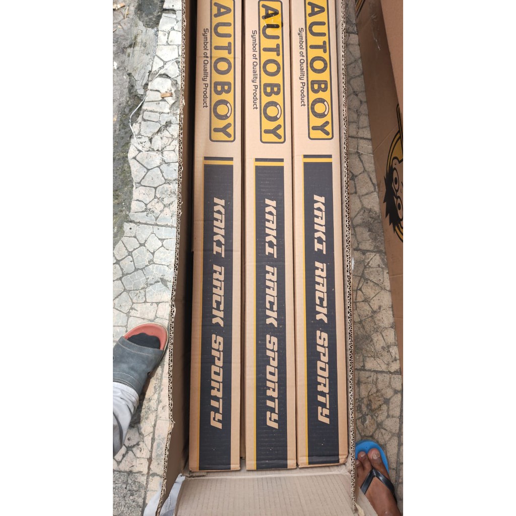 Jual ABJR8- CROSS BAR CROSSBAR KAKI RAK UNIVERSAL JEPIT ROOF RAIL MOBIL ...