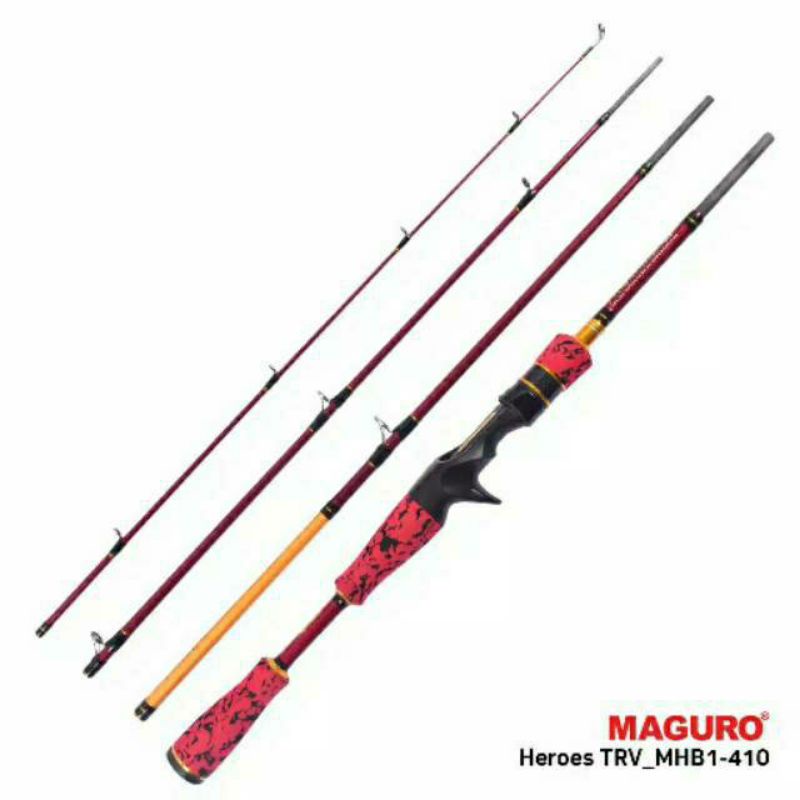 Jual Joran BC Maguro HEROES | Travel Rod | Full Fuji | Sambung 4 ...