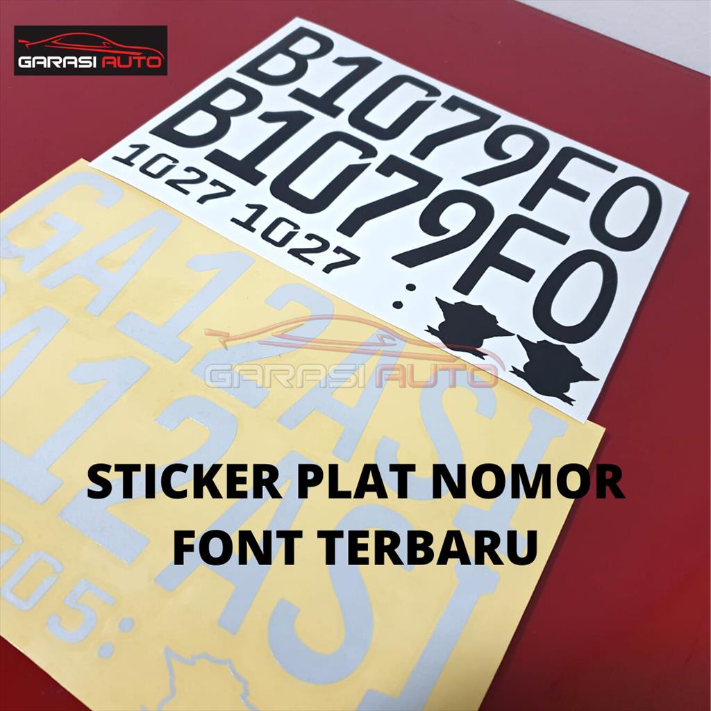 Jual Stiker Plat Nomor Mobil Font Baru Sticker Scotlight Terbaru 2022 ...