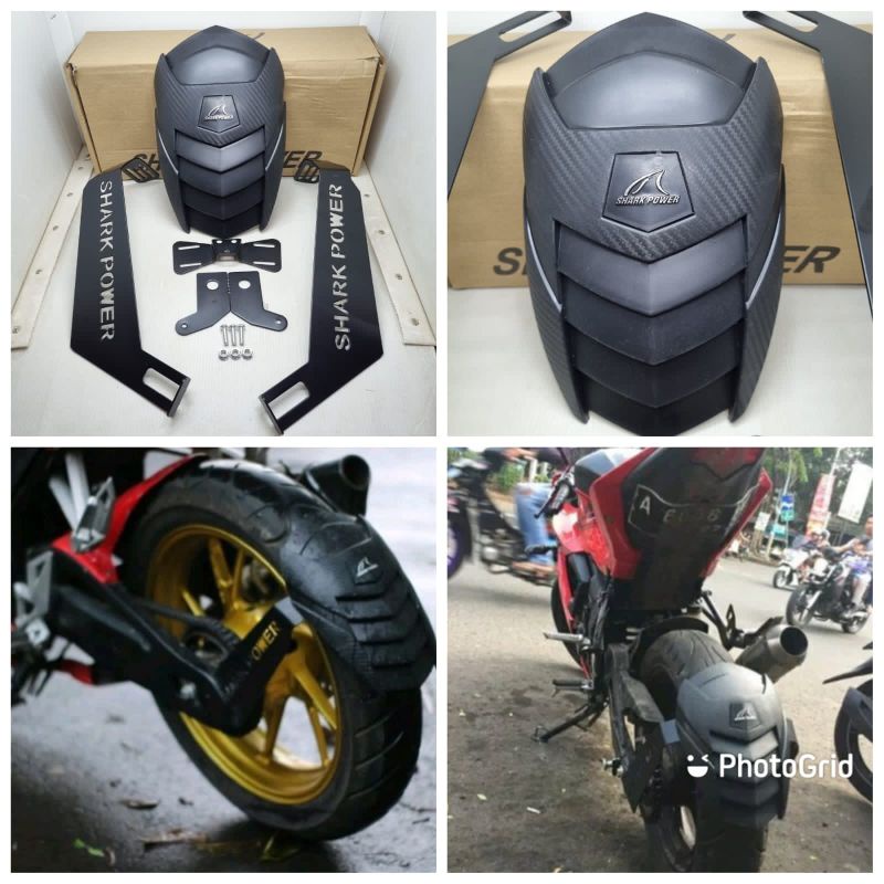 Jual MUDGUARD MUD GUARD PENAHAN LUMPUR CARBON FULL CNC MUDGUARD SHARK ...