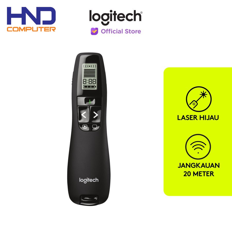 Jual Logitech R800 Remote Professional Presenter Wireless Laser Hijau ...