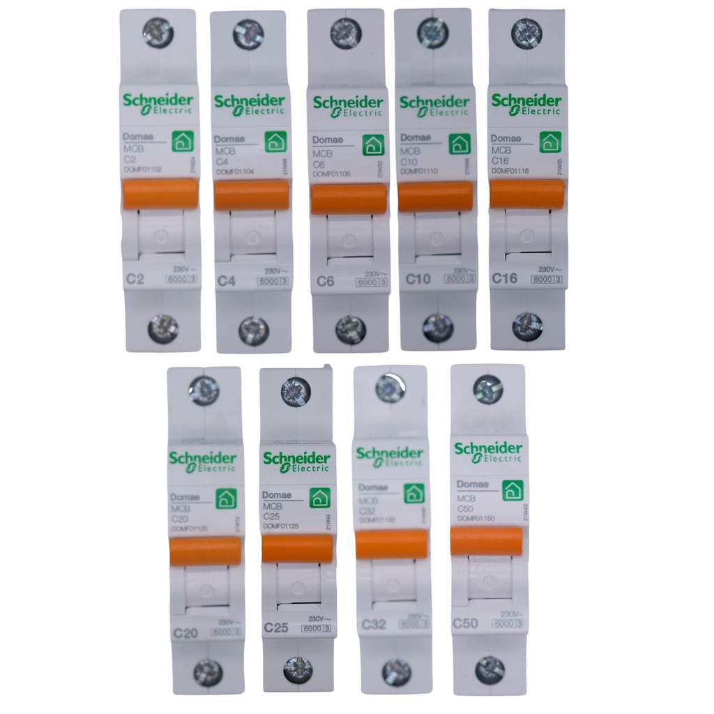 Jual MCB Schneider DOMAE Merlin Gerin 2A 4A 6A 10A 16A 20A 25A 32A 40A 50 63A | Shopee Indonesia