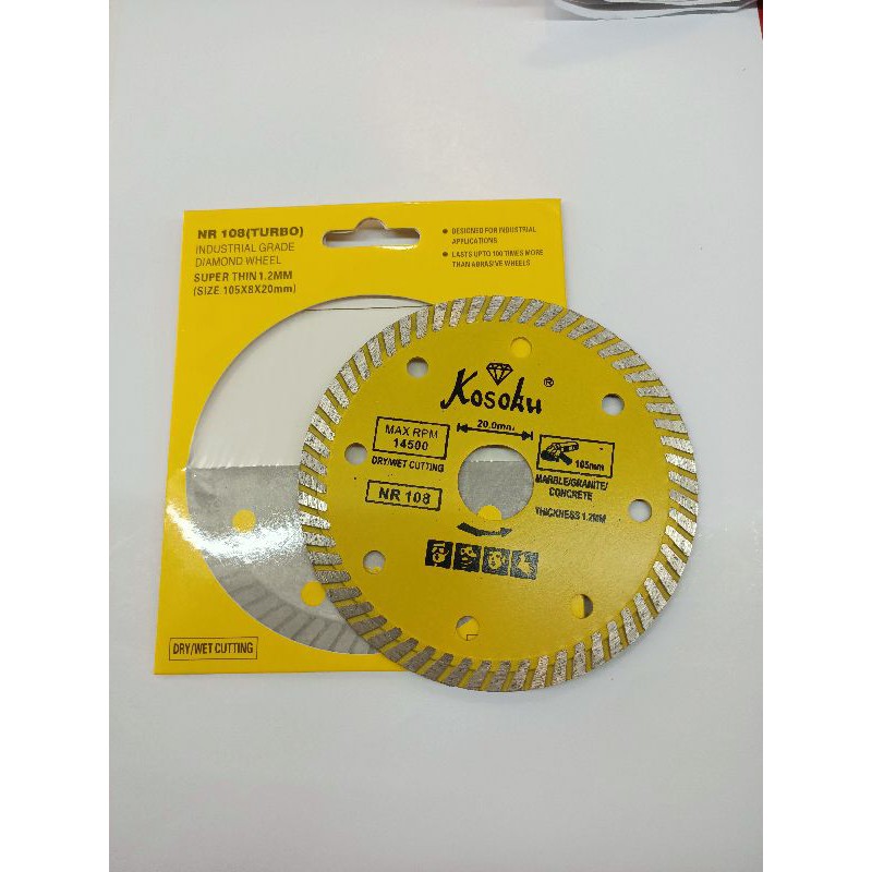 Jual Kosoku pisau keramik turbo thin NR108 - diamond wheel kosoku turbo ...