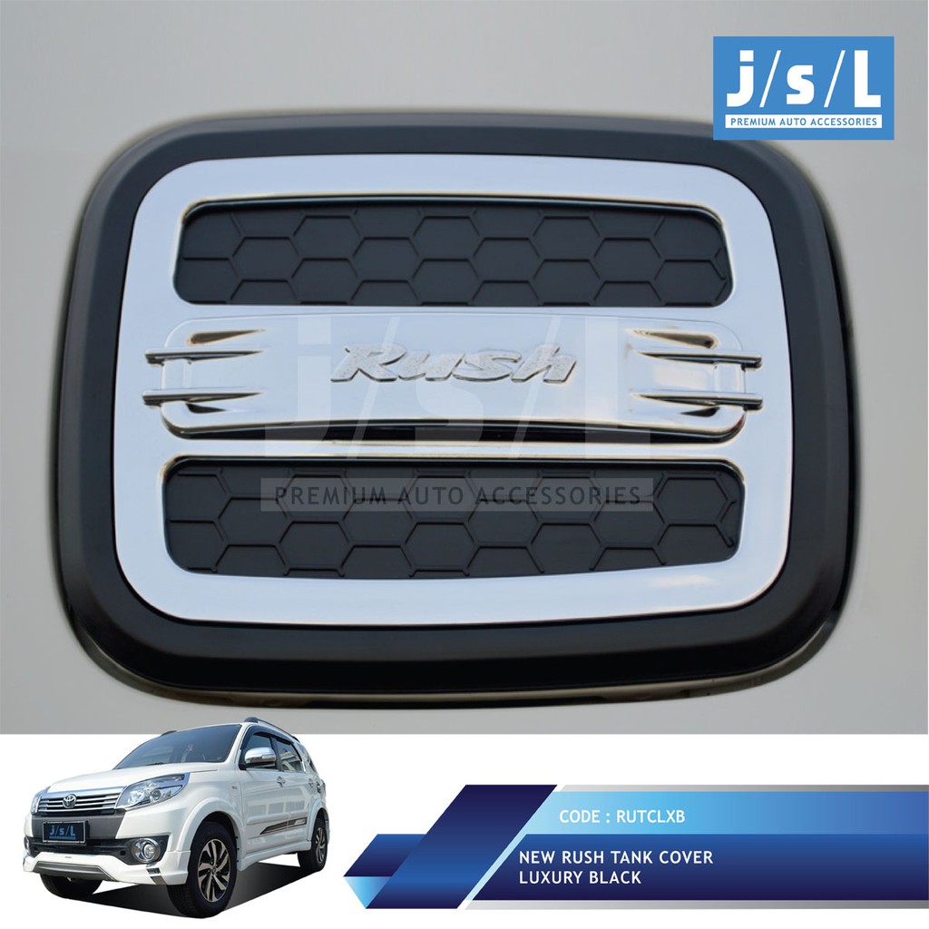 Jual New Toyota Rush Cover Tutup Bensin JSL/ Tank Cover Luxury Black ...