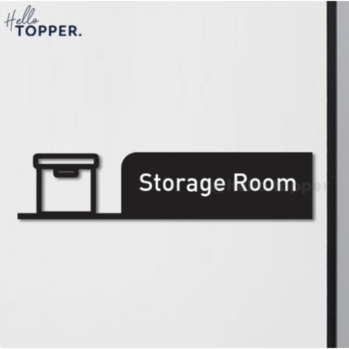 Jual Sign Akrilik Storage Room Acrylic Signage Hollow UV Print | Shopee ...