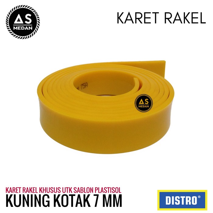 Jual Alat Sablon Manual Karet Rakel Kuning Kotak Papak 7mm | Shopee ...