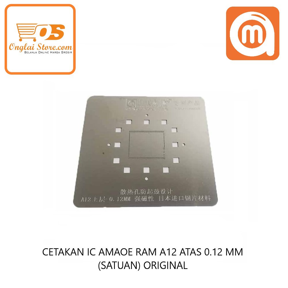 Jual CETAKAN IC AMAOE RAM A12 ATAS 0.12 MM (SATUAN) ORIGINAL | Shopee ...