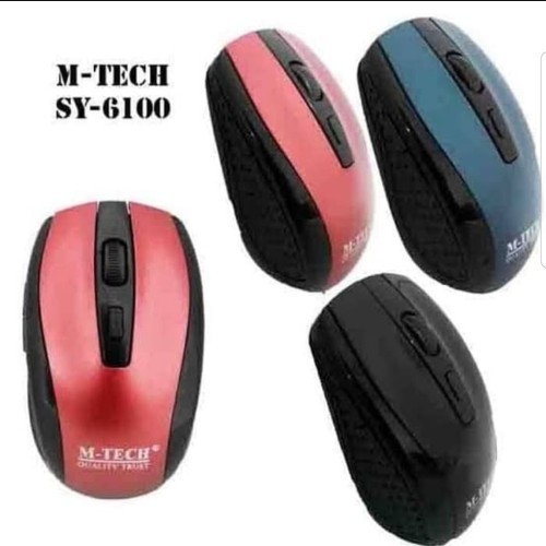 Jual Mouse Wireless Mtech tipe 6100 2.4GHZ / M-Tech SY-6100 | Shopee ...