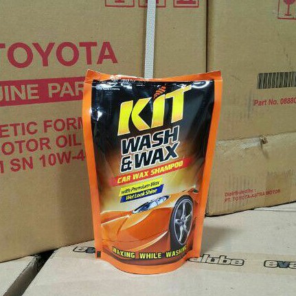 Jual SABUN CUCI MOBIL KIT WASH & WAX / WASH WAX PREMIUM WAX 400 ML ...