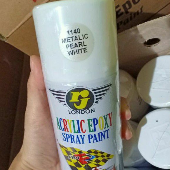 Jual Pilox Pilok Cat Semprot RJ London Erje 300cc - Metalic Pearl White ...
