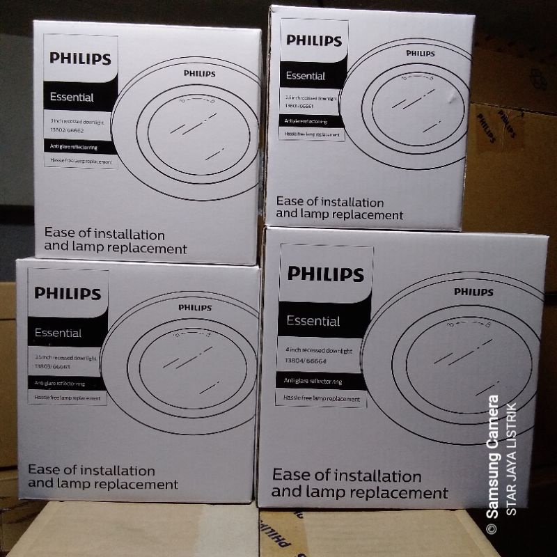 Jual Recessed Downlight Philips/Downlight Philips Kosongan/Fitting ...