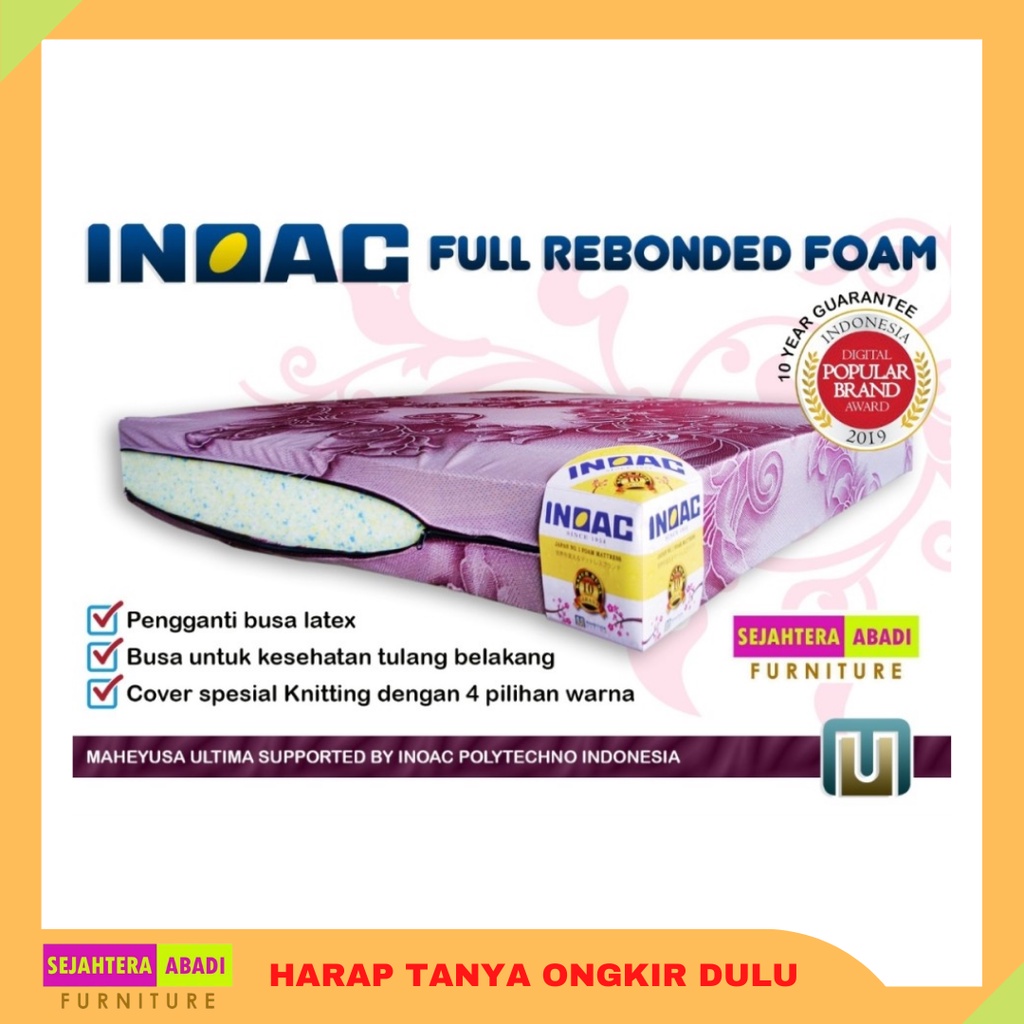 Jual kasur busa inoac foam original sakura spon full rebounded ...
