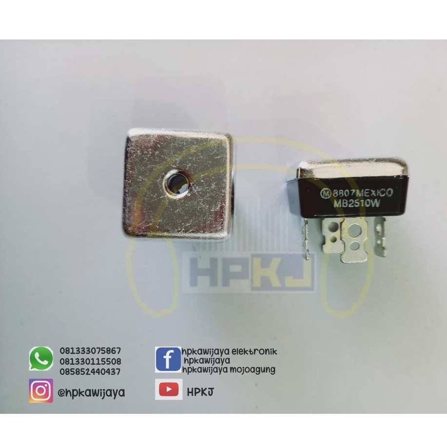 Jual PROMO!! Dioda Bridge 25A Mexico MB2510W dioda diode 25 amper Dioda ...