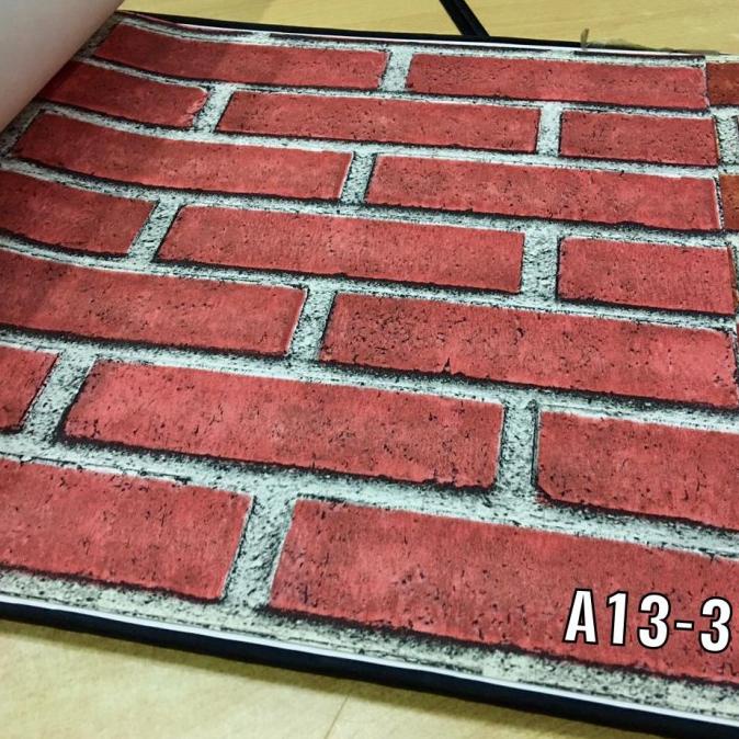 Jual wallpaper dinding batu bata merah | Shopee Indonesia
