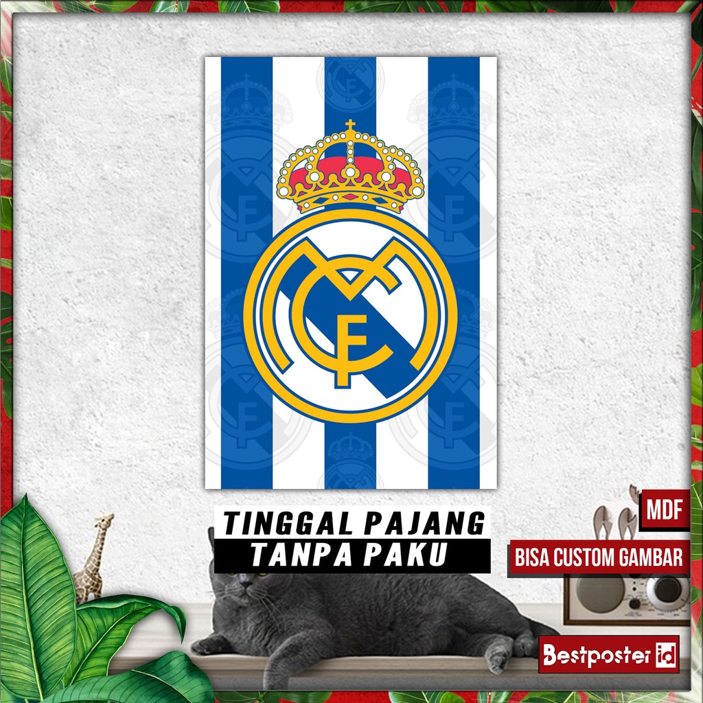 Jual Poster REAL MADRID Frame Kayu BOLA MDF020297 | Shopee Indonesia