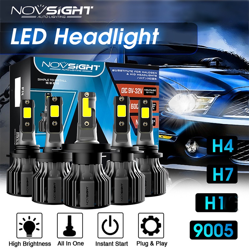 Jual Novsight LED Car Lamp Headlight Front Set H4/H7/H1/9005 N39 Car Led Novsight Lampu Depan 1 ...