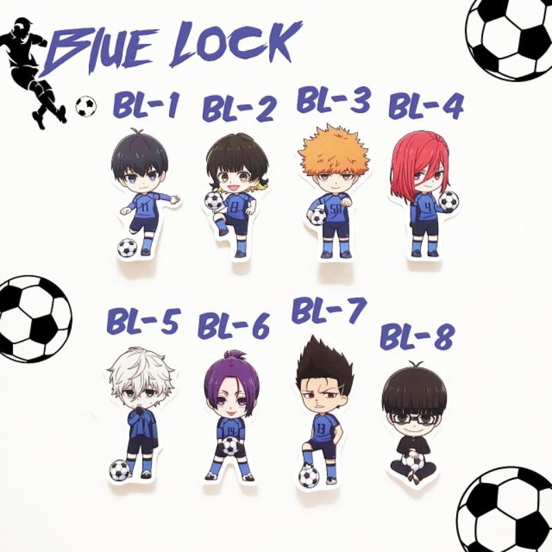 Jual Sticker Anime Blue Lock 1 Isagi Bachira Kunigami Chigiri Nagi Reo ...