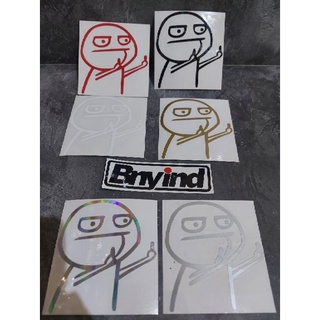 Jual STICKER Stiker MIDDLE FINGER Fucek STICKER MOBIL MOTOR CUTTING ...