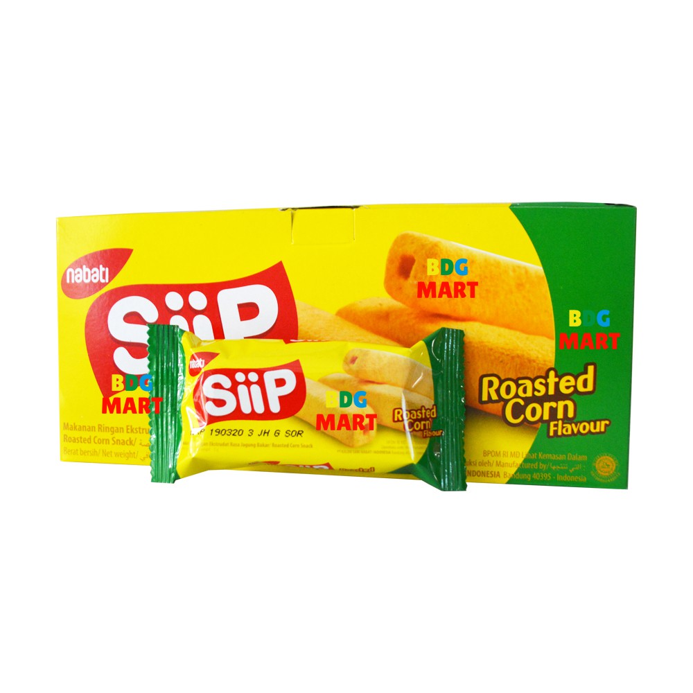 Jual BOX Nabati SiiP Roasted Corn Makanan Ringan Ekstrudat Rasa Jagung ...