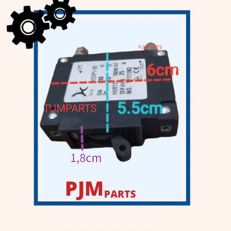 Jual MCB mesin Genset Circuit breaker overload protector Mesin genset ...