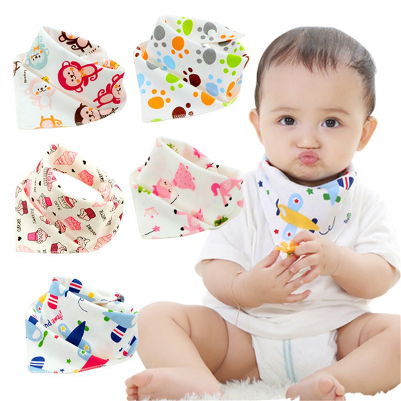 Jual Slaber Bib/Tatakan liur Celemek Makan KAIN Bayi segitiga Slaber ...