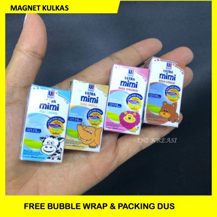 Jual MAGNET MINIATUR TEMPELAN KULKAS SUSU ULTRA MIMI | Shopee Indonesia