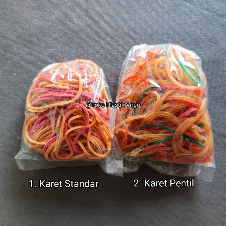 Jual Karet Gelang Standar / Pentil - Repack 50gram | 0.5 ons | Shopee ...
