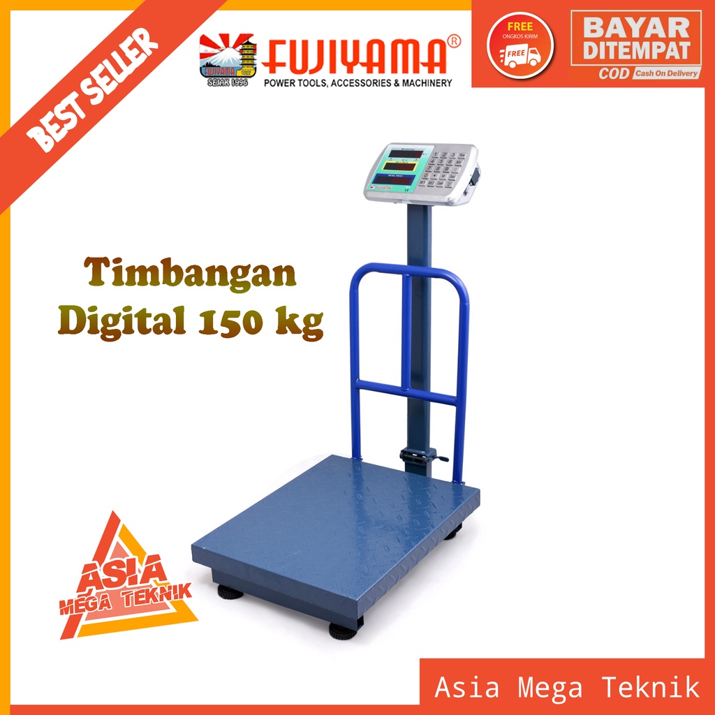 Jual FUJIYAMA Timbangan Duduk Digital 150 kg Timbangan Barang 150kg | Shopee Indonesia