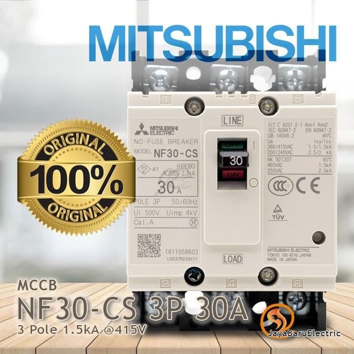 Jual Elect | Mccb Nfb Mitsubishi Nf30-Cs 3P 30A | Shopee Indonesia