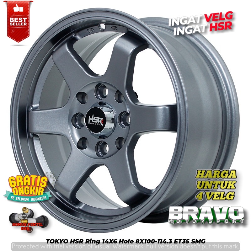 Jual VELG RACING TE37 R14 HSR TOKYO RING 14 VELG RACING BRIO AGYA AYLA CALYA SIGRA DLL | Shopee ...