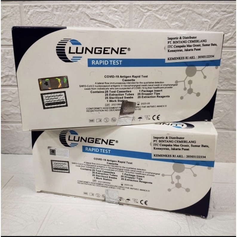 Jual Lungene antigen - Swab antigen lungene 1 Box 25 Pcs Ed 2025/12 ...