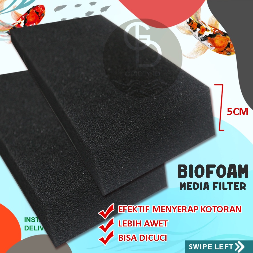 Jual PROMO BIO FOAM BIOFIL KOREA 25x10 5CM BIOFOAM BIO SPONGE BUSA ...