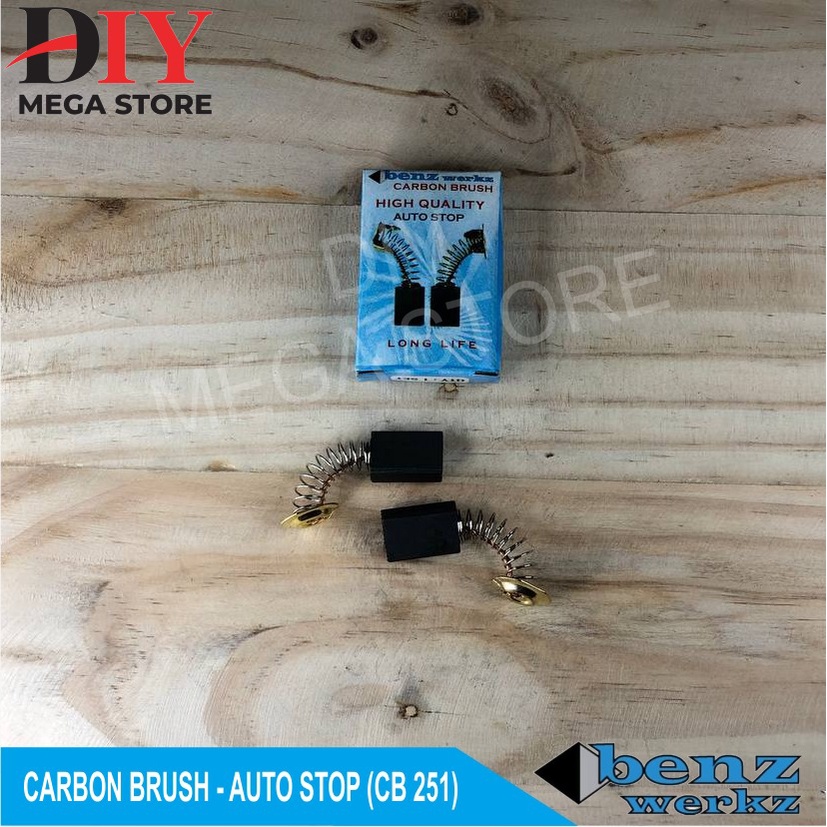 Jual Carbon brush double auto stop CB 251 arang spul mesin gerinda 5 ...