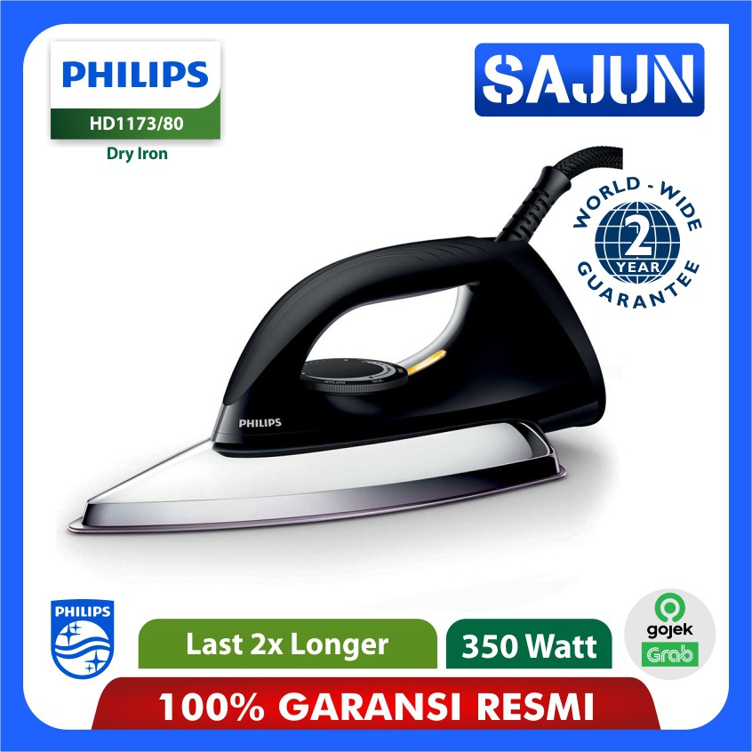 Jual Philips Dry Iron/Setrikaan HD-1173 | Shopee Indonesia