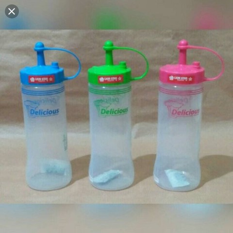 Jual BOTOL PLASTIK TEMPAT KECAP SAUS / SAOS LION STAR DELICIOUS 425 ml ...