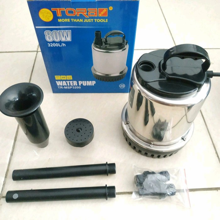 Jual Mesin-Pompa-Air-Kolam-Celup-Submersible-Pump-80-Watt-3400-Liter-Tora | Shopee Indonesia