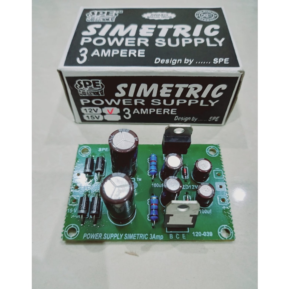Jual KIT POWER SUPPLY SYMETRIS 3A 12V Simetris power supply 3Amp 12 ...