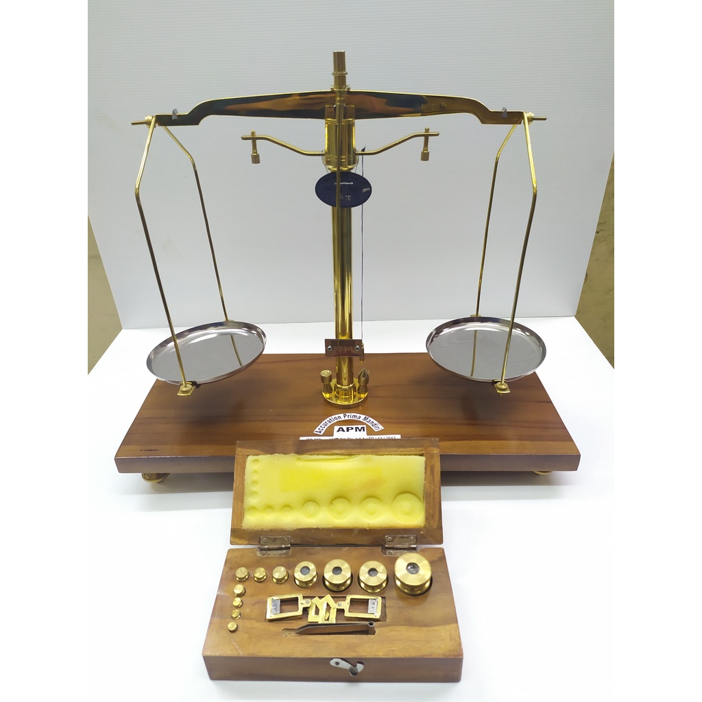 Jual TIMBANGAN KAYU ( NERACA ) GRAM + SURAT TERA MERK APM | Shopee ...