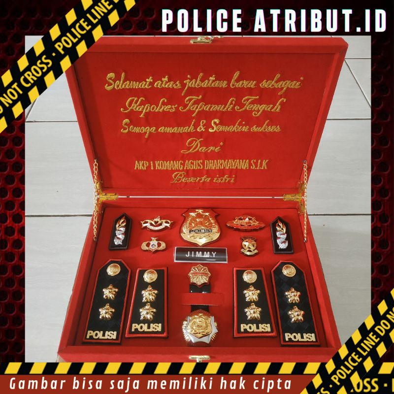 Jual Pangkat AKBP Polisi PDH PDU Box set Custom Promo Terbaru ...