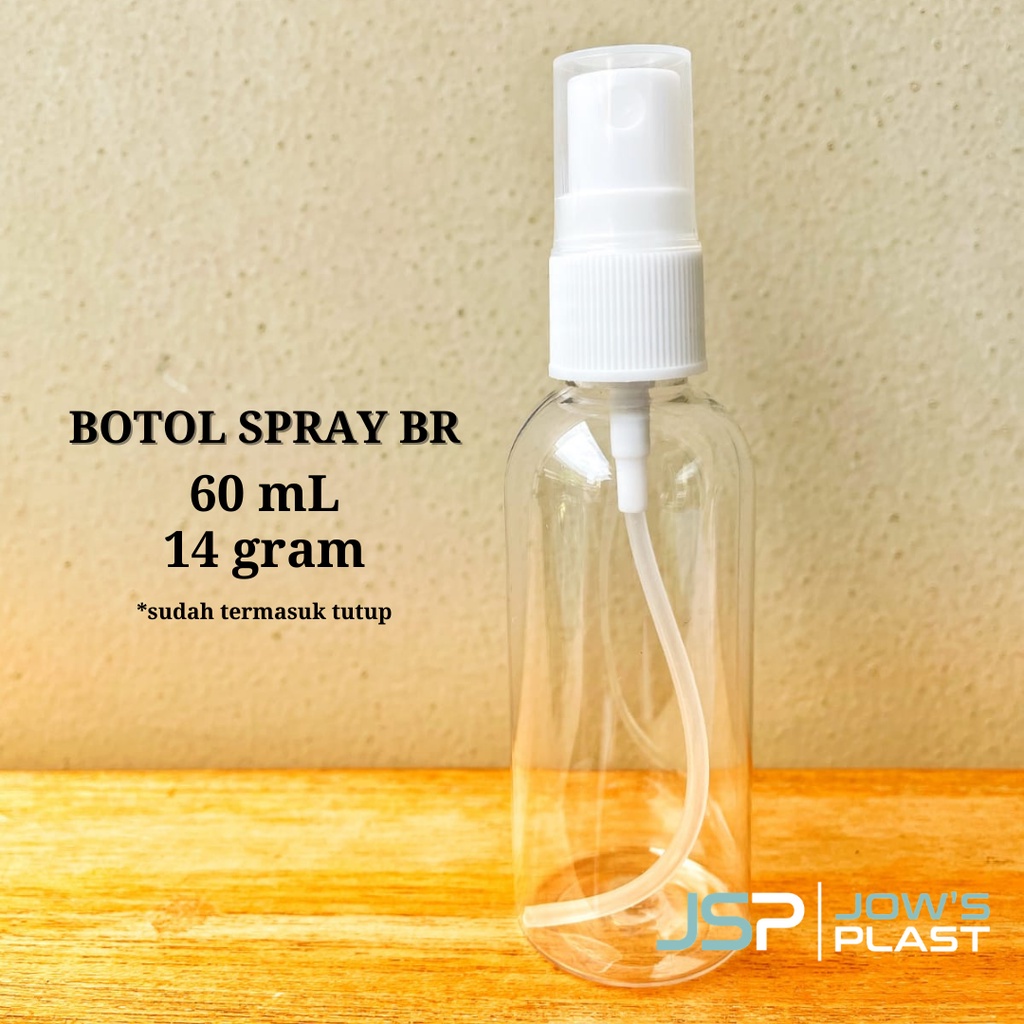 Jual Botol Spray BR BENING TEBAL 60 mL | Botol PET Sprai Neck 18 60 mL ...
