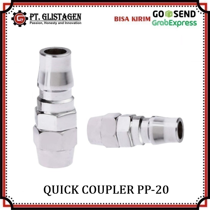 Jual Coupler PP 20/Quick Coupler PP 20 Sambungan Selang Kompresor ...