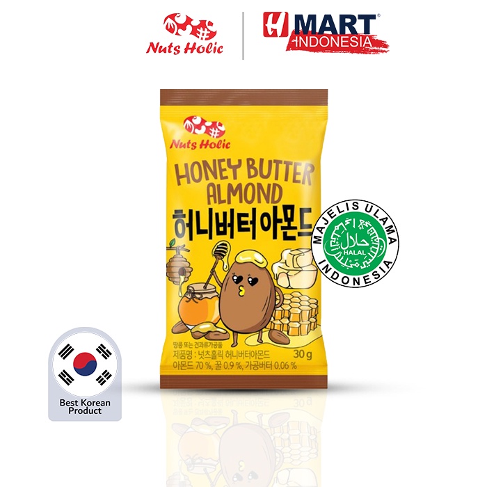 Jual Nuts Holic Honey Butter Almond - Kacang Almond Rasa Madu & Mentega ...