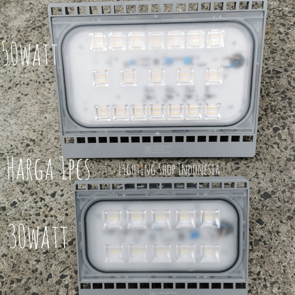 Jual Lampu kap sorot led 30w 50w flood light outdoor tembak waterproof | Shopee Indonesia