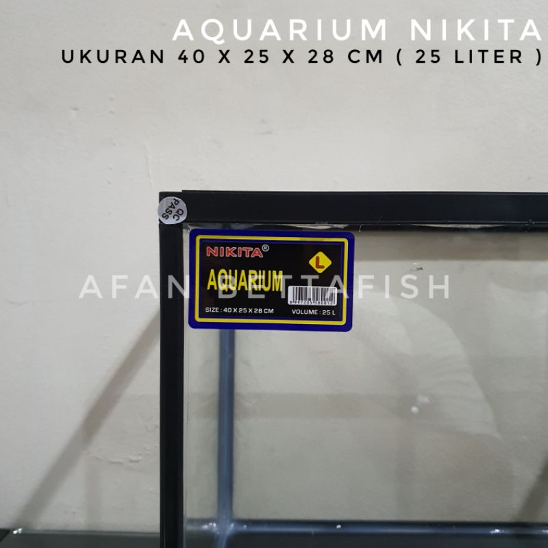 Jual Aquarium Nikita/Armada Size L (GLASS WATER TANK) 40x25x28 cm 25 Liter | Shopee Indonesia