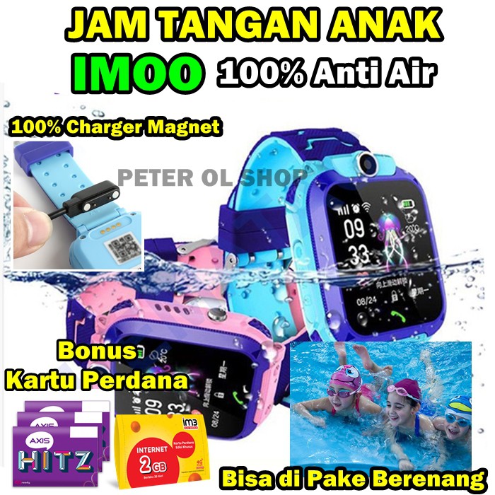 Jual Jam Imoo / Jam Tangan Anak Smart Watch / Jam Imo Q12 Bisa Berenang ...