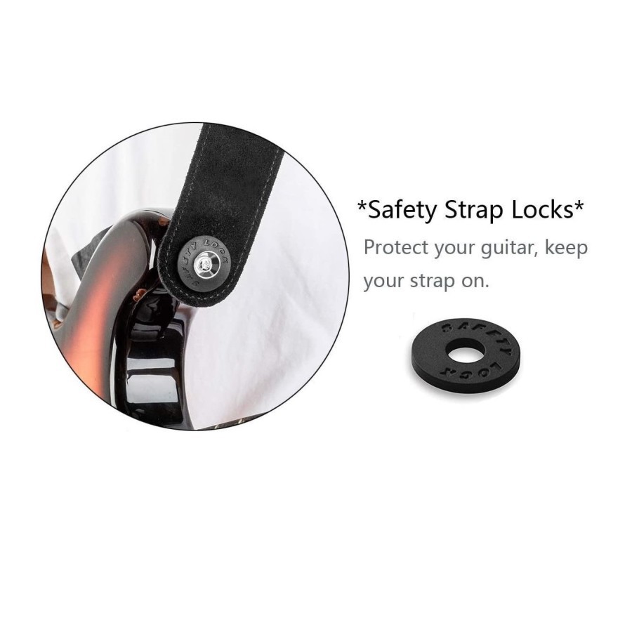 Jual 2 pcs Rubber Safety Strap Lock Gitar dan Bass | Shopee Indonesia